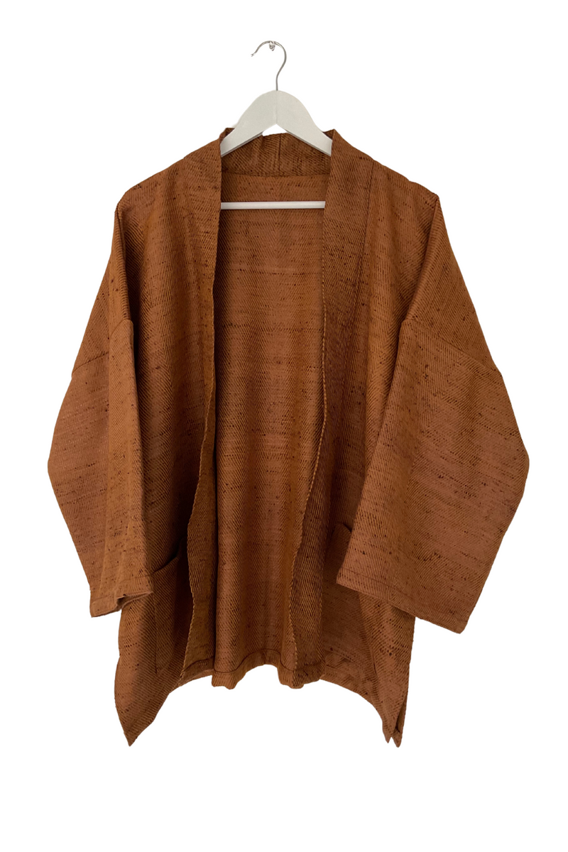 NEW! Wool Silk Overlay Ochre and Mauve | JULAHAS