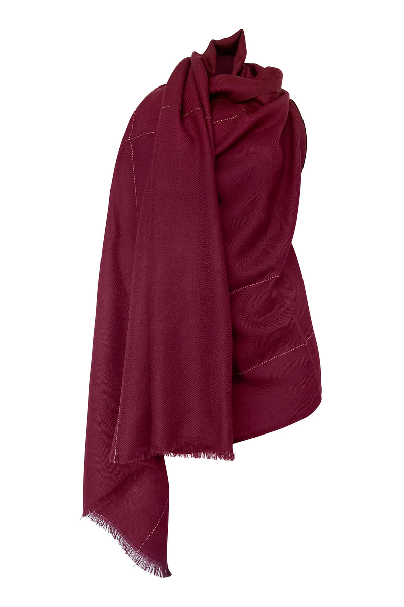 Plus size Light, Fine Wool Magenta Purple Cape CELESTIAL Persephone ...